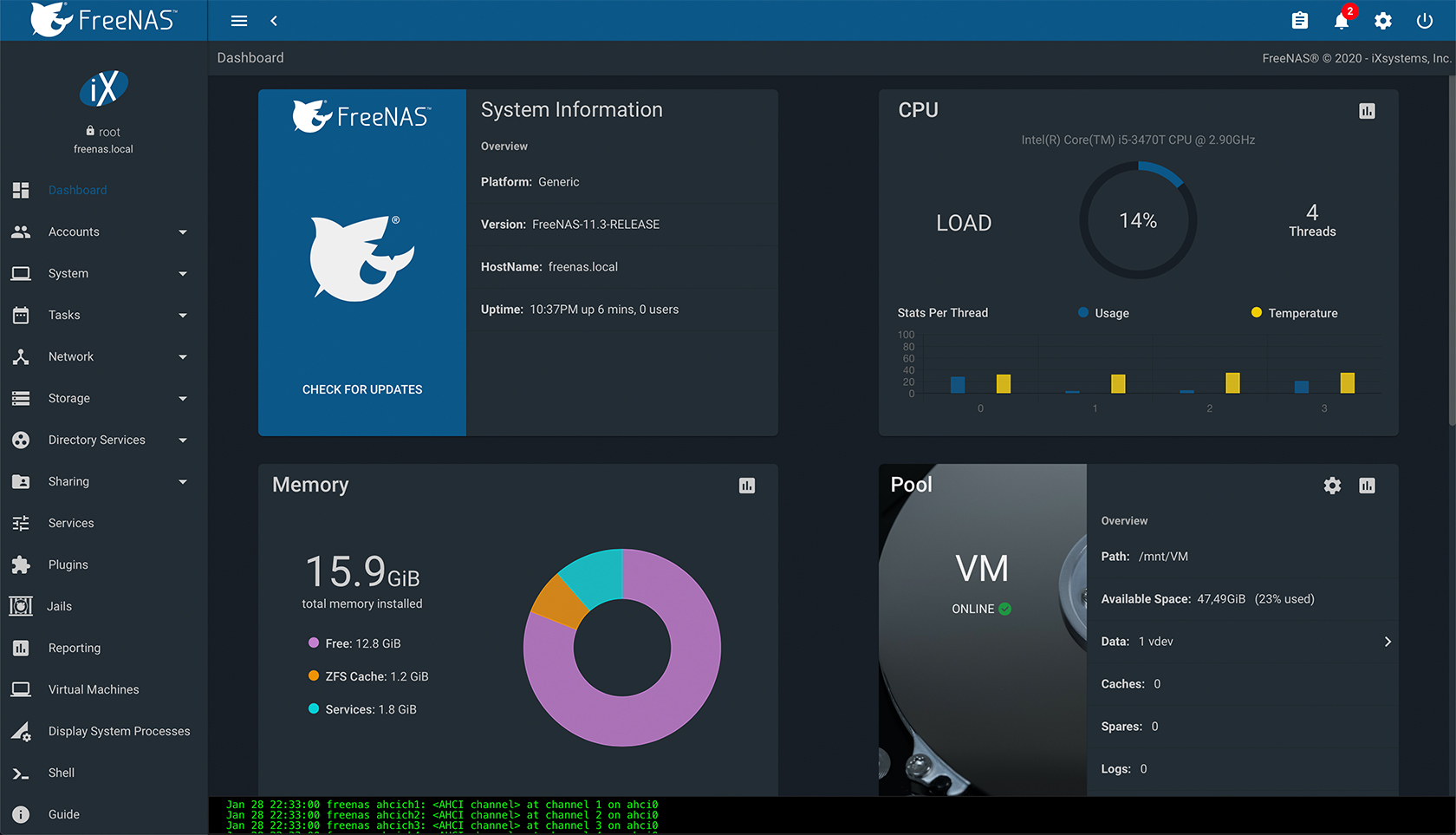 FreeNAS 11.3 erschienen: schnellere ZFS-Replikation - tech-blogger.net FreeNAS 11.3 erschienen: schnellere ZFS-Replikation - tech-blogger.net